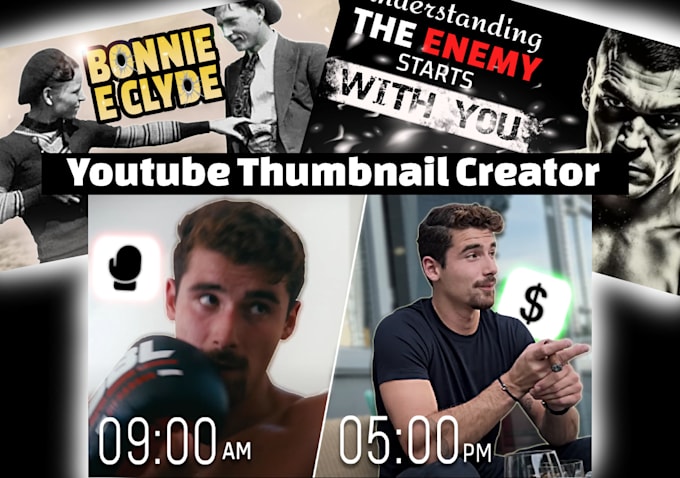 Create a high conversion thumbnail for your youtube channel by ...