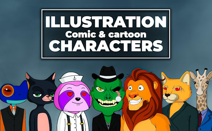 Draw creative illustrations and any cartoon character by Abdoulak | Fiverr