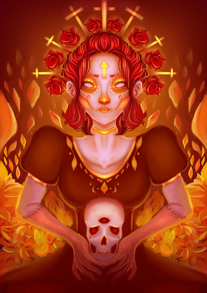 Illustration in a semi realistic digital painting style by Joyavellana9 ...