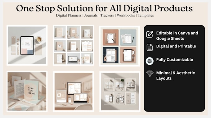 Create custom digital products, planners, and google sheets by ...