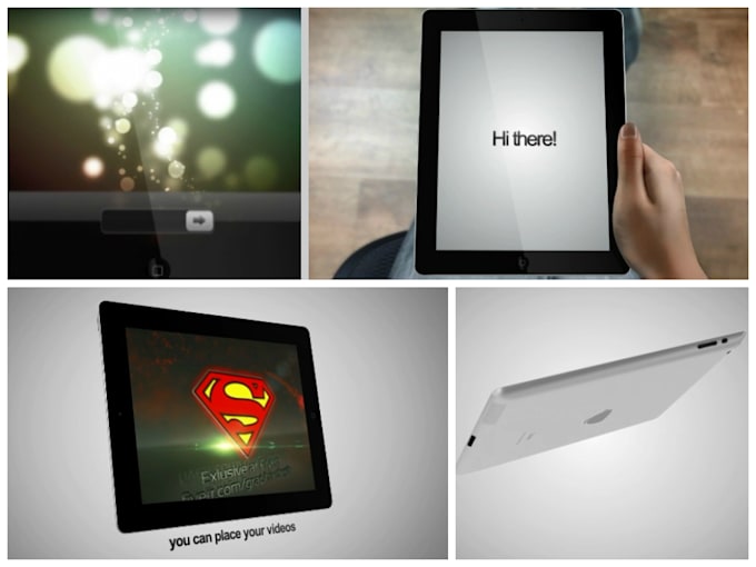 Create app or product promotion video with awesome 3d tablet by ...