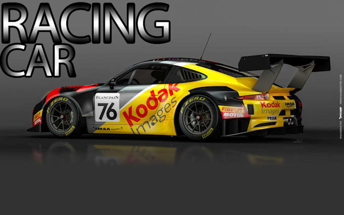 Design creative racing car wrap, car wrap,itasha wrap design by ...