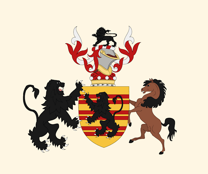 Digitally draw coat of arms and heraldic family crests by ...