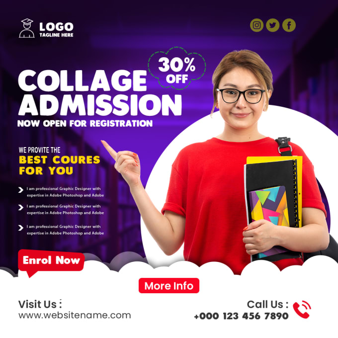 Do professional creative flyers, social media designer by Design_leade ...