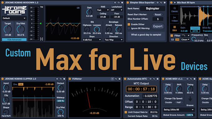 Build your max for live device for ableton live by Bassjansson | Fiverr