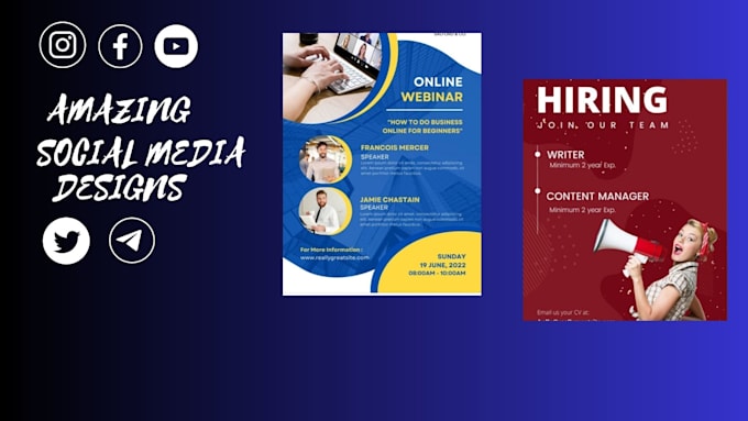 Design amazing fb, instagram post, flyers by Haroon_0001 | Fiverr