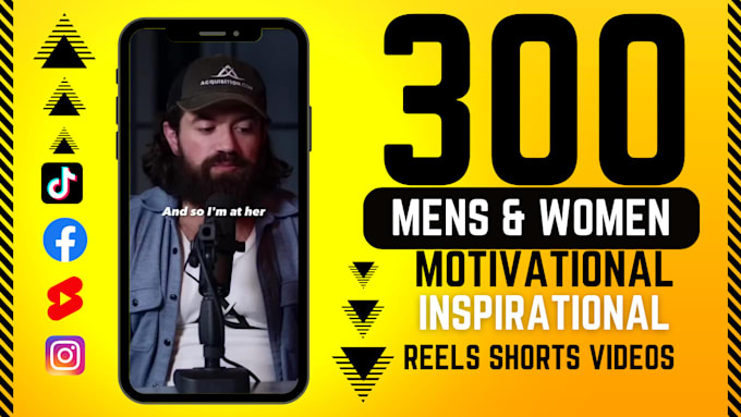 Provide 300 mix motivational instagram reels, youtube shorts, tik tok by Alamdarali1122 | Fiverr