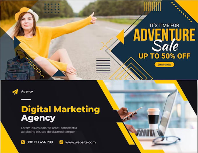 Design professional roll up banner bill boards and signage by Mehwish ...