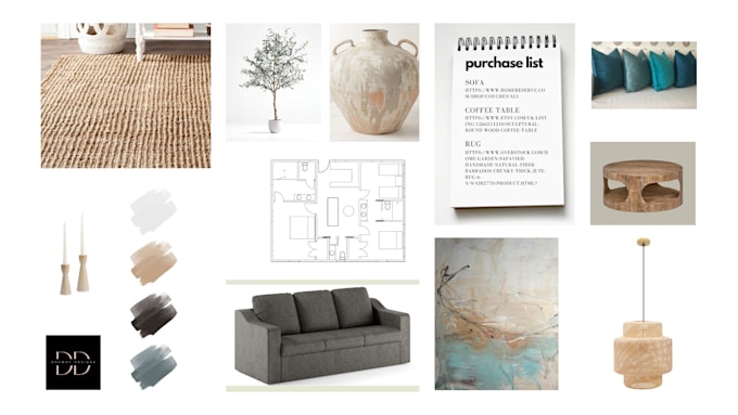 Design your space and provide purchasing information by Chelseydrawdy ...