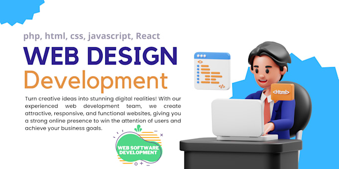 Develop Web Applications Using Html Css Javascript Php And Reactjs By Azibmahmood Fiverr