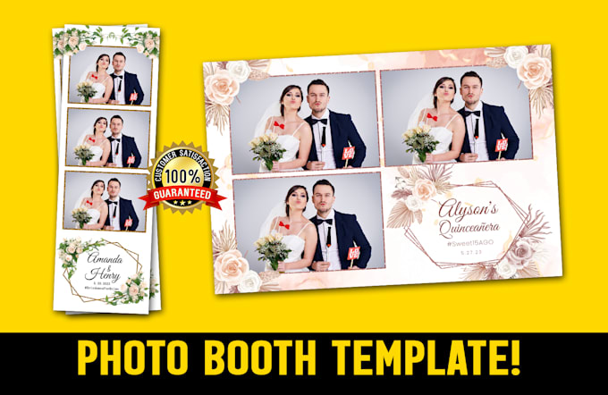Design amazing photo booth template very fast by Khanomdesign | Fiverr