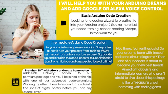 Provide professional arduino code with google home and alexa by Royamay ...