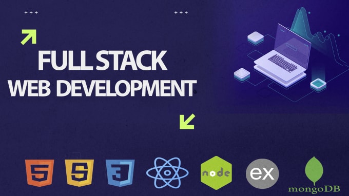 Develop full mern stack custom website, webapp with react node mongodb ...