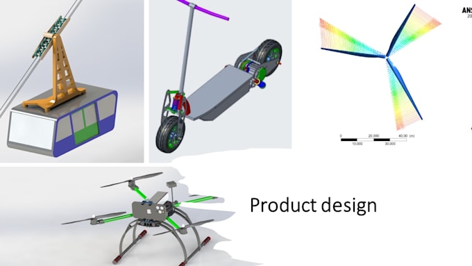 Design 3d cad models, do rendering, fea and cfd for optimize by Cad ...