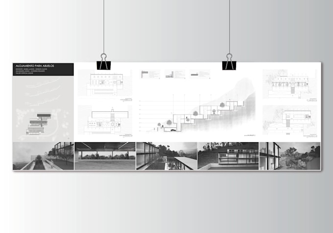 Design architectural presentation board or poster by Zcathromero | Fiverr