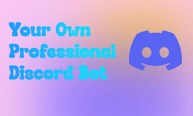 Build you your own discord bot by Johan_stickman | Fiverr