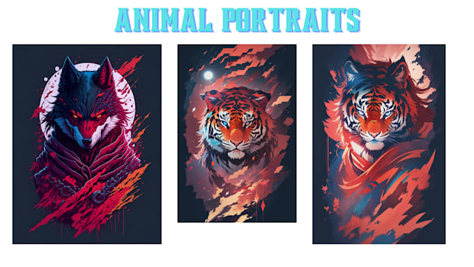 Do ai enhanced animal portraits by Ryder1721 | Fiverr