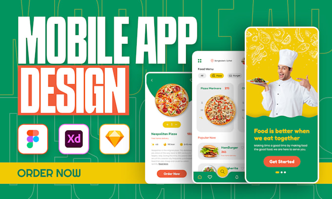 Create mobile app design and mobile app ui design and app ui design by ...