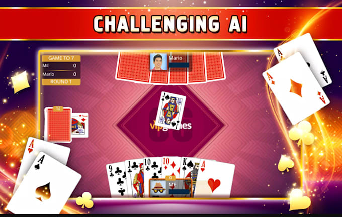 Develop poker rummy game, blackjack, card game, ludo game, chess game ...