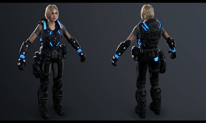 Create unreal engine character, 3d game character, metahuman character ...