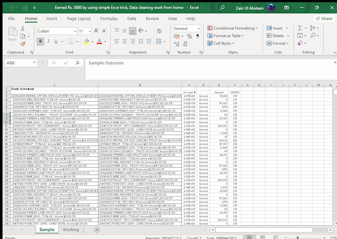 Arrange Data On Excel By Zainulabideen36 Fiverr 6079