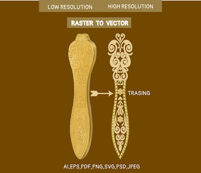 Convert raster logo image in vector tracing high resolution file 1 by Amirdesigner89 | Fiverr