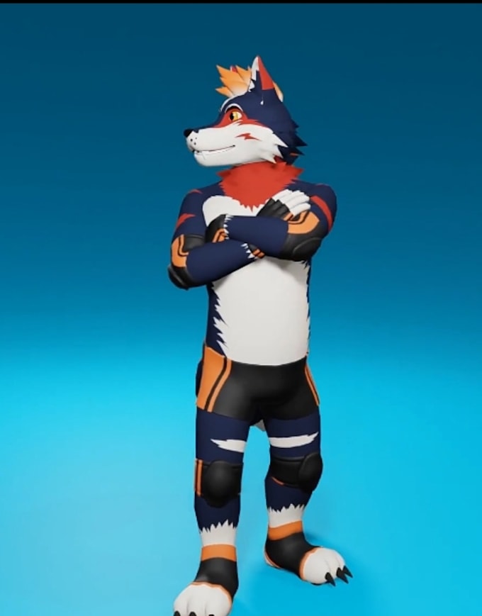 Custom 3d model vrchat avatar, vr character, furry avatar, edit vr chat ...