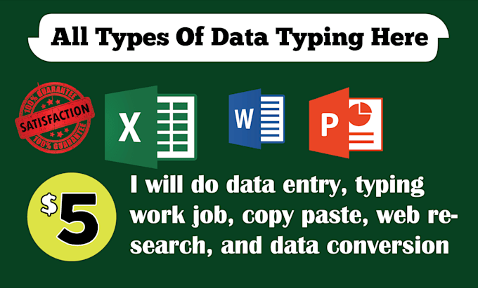 Do data entry, excel data cleaning, copy paste, web scraping by Wahab_khan1122 | Fiverr