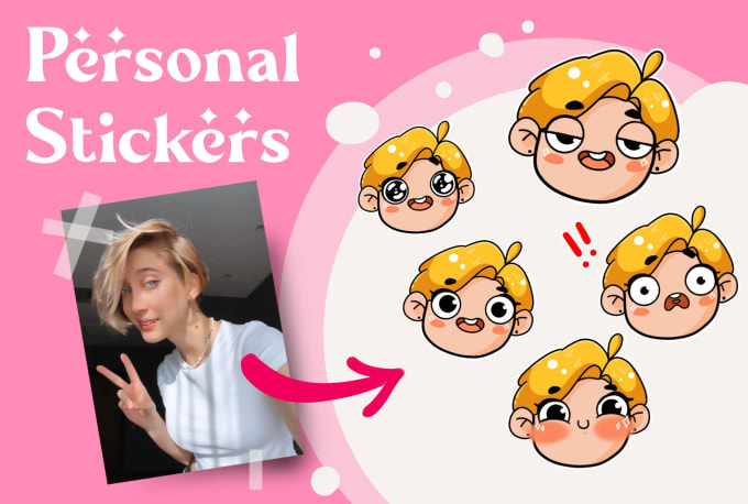 Create custom sticker pack, twitch, patreon stickers by Nika_shalamay ...