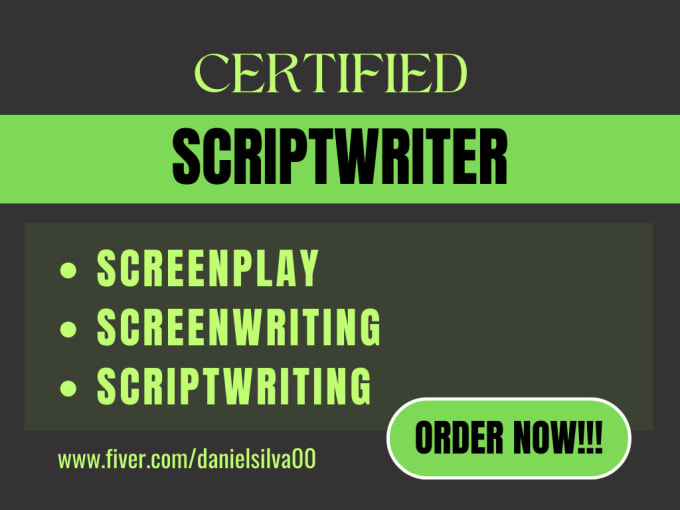 Write engaging film screenplay, movie script, screenwriting, children ... Write engaging film screenplay, movie script, screenwriting, children ...