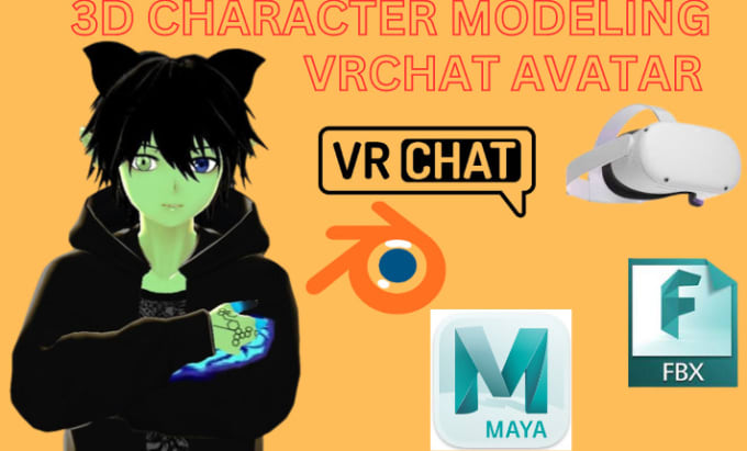 Do Custom Vrchat Avatar Vtuber 3d Model Furry Chibi Vr Avatar Nsfw Anime Vroid By Maamgoldd Fiverr