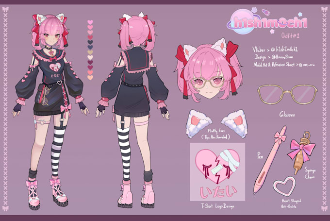Draw reference sheet for character design, anime, character sheet ...