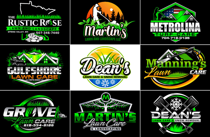 Design the best lawn care, landscape and grass trimming logo by Tshirt ...