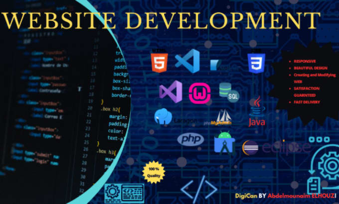 Create A Website Using Html Css Php Laravel Js By Elhouzi23 Fiverr