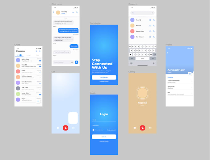Do ui ux design for android and ios mobiles in figma by Imisbahm | Fiverr