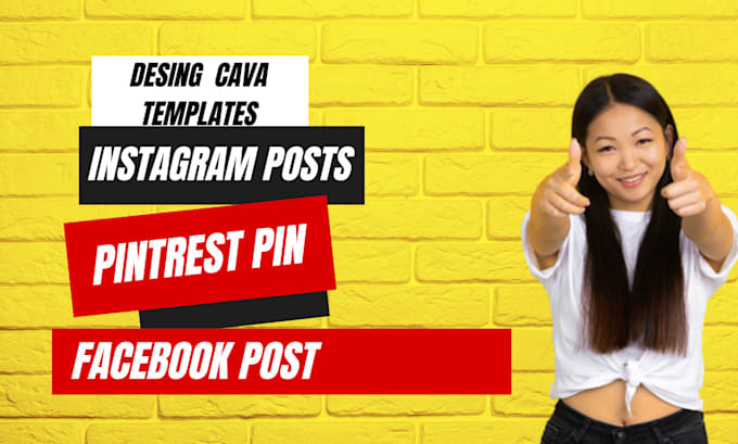 Desing editable canva templates for your social media posts by ...