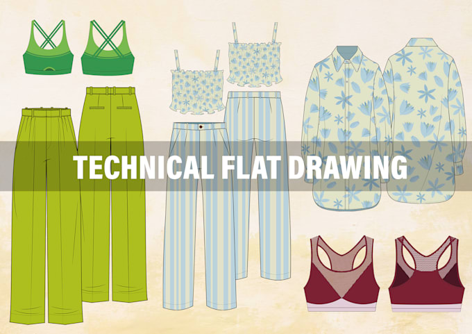 Create custom fashion technical drawings in 24 hours by Its_rishiraj ...
