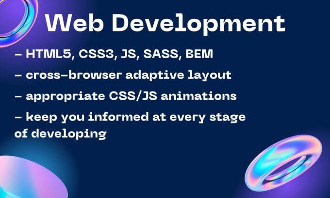 Create High Quality Websites Using Html Css Js Sass Bem By Anastasiia121 Fiverr