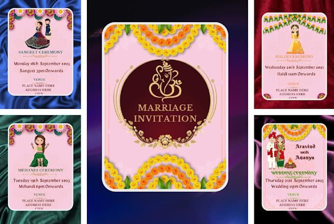 Professionally designed best traditional indian wedding invitation by ... Professionally designed best traditional indian wedding invitation by ...