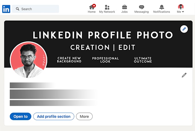 Create a new linkedin profile picture professionally by Habinash47138 ...