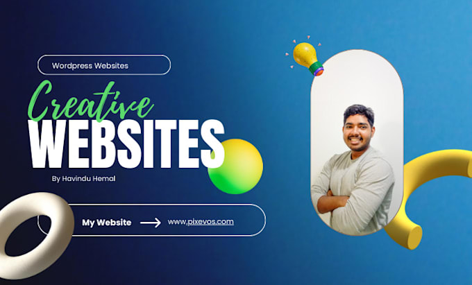 Develop modern responsive wordpress website design by Havinduhemal | Fiverr