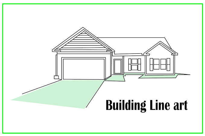 Draw a detailed building line art, ancient, architecture etc by Arafat_nibir | Fiverr