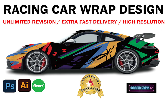 Design your car livery wrap on iracing, assetto corsa and rf2 by ...