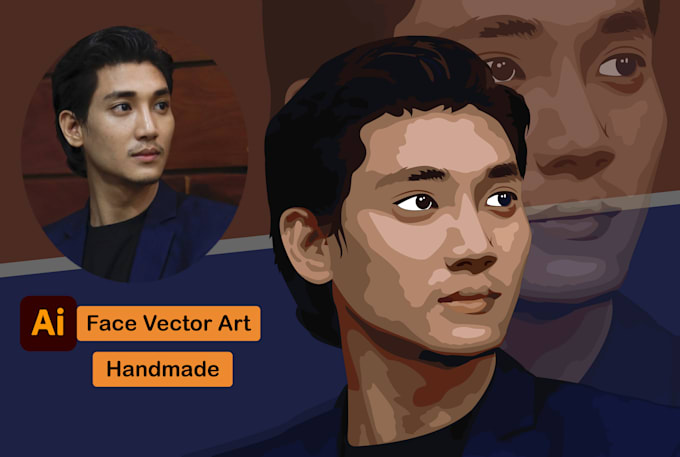 Create unique and exclusive handmade vector faces by Tauradharmawan ...
