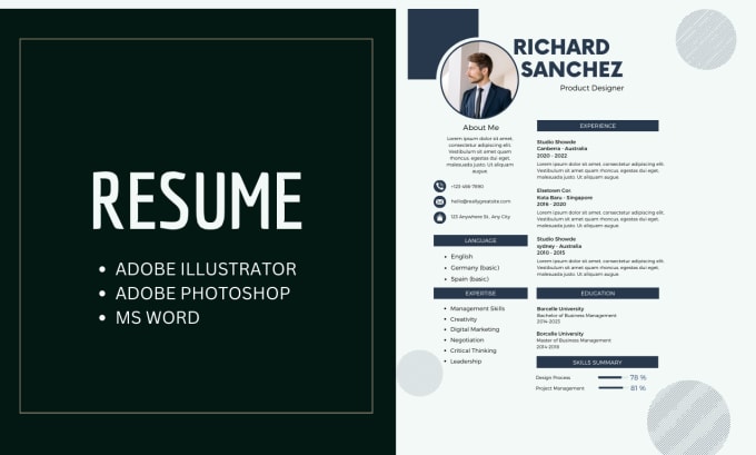 Perform professional stunning resume design by Ramishazafar | Fiverr