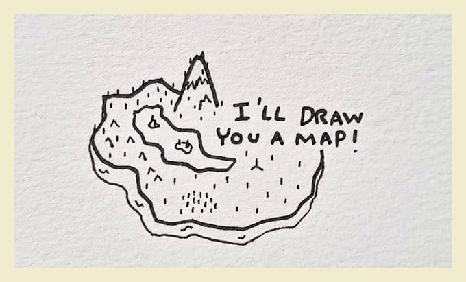 Draw you an illustrated map, by hand by Cholofroyo | Fiverr