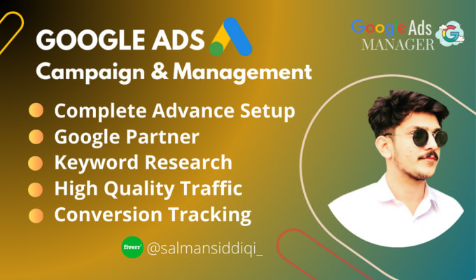 Setup and manage google ads campaigns by Salmansiddiqi_ | Fiverr Setup and manage google ads campaigns by Salmansiddiqi_ | Fiverr