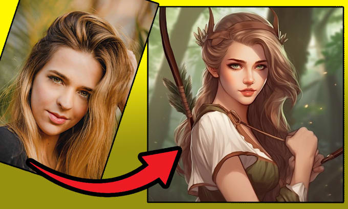 Turn you into a dnd character fast by Amaanmohammed | Fiverr