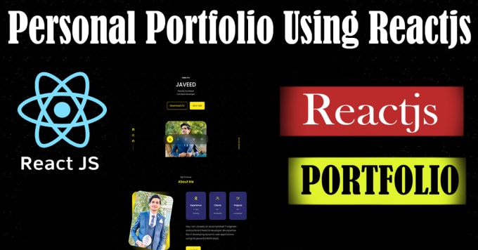Develop a custom responsive portfolio website using reactjs by ... Develop a custom responsive portfolio website using reactjs by ...