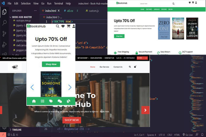 Create And Design Responsive Websites Using Html Css Javascript Php Mysql By Mu7m4n Fiverr